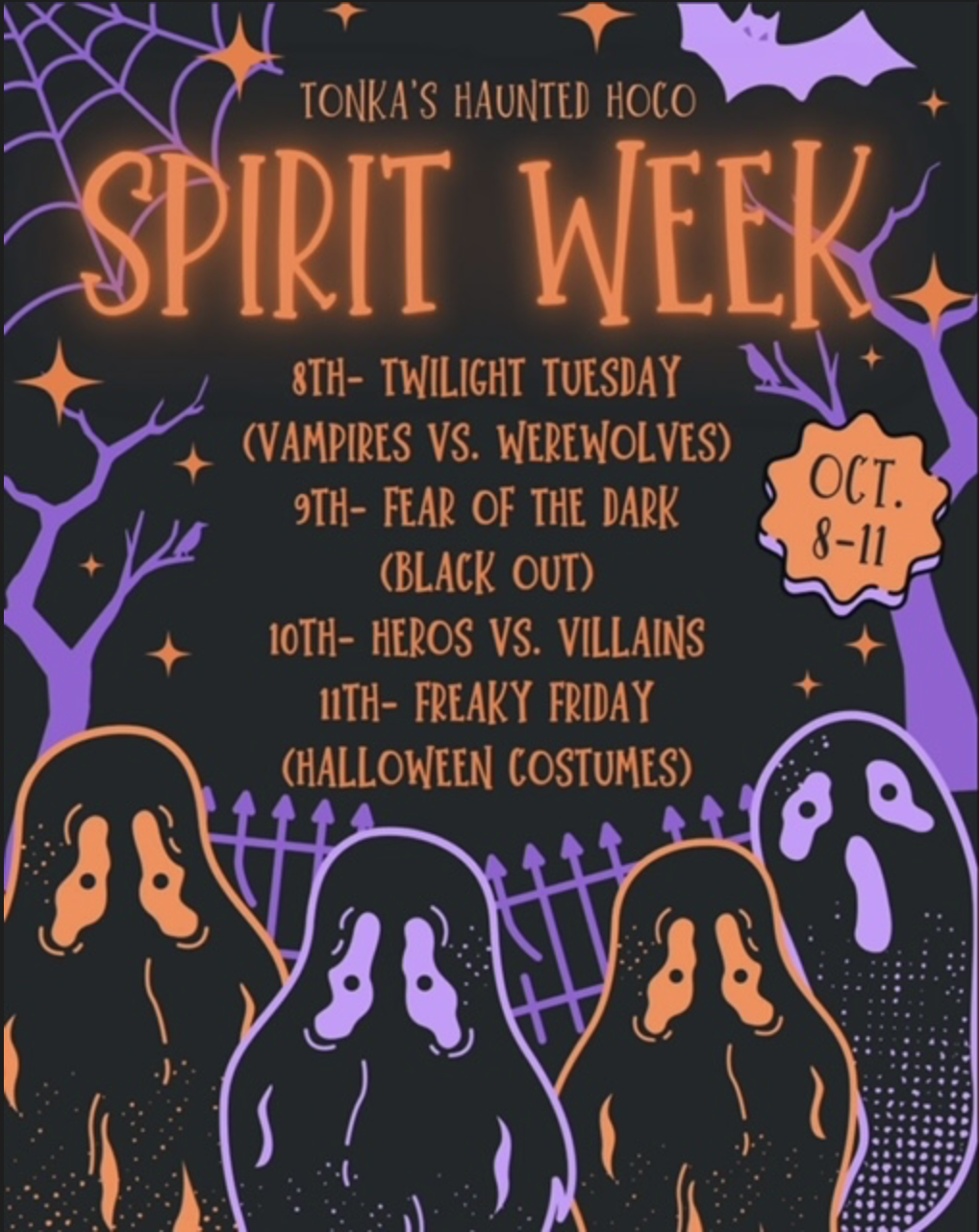 Haunted Homecoming Spirit Week – TONKA NEWS